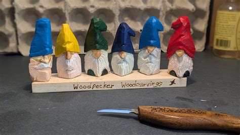 Carving A Gnome Wood Carvings Whittling Youtube