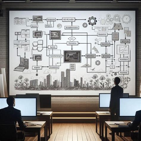 Designing Software Development Process Flowchart Premium Ai Generated