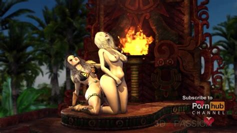 Amazons A Sexy Blonde Has Anal Sex With 3d Hot Dickgirl On The Island