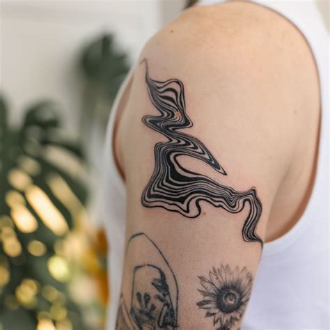 Topography Map Tattoo