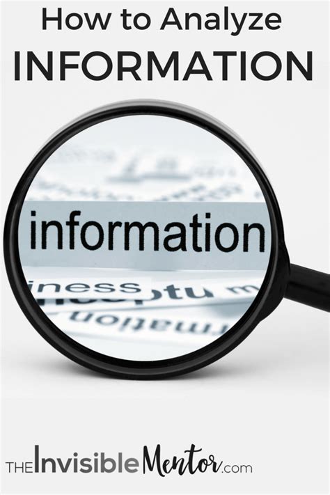 How To Analyze Information