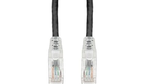 Proline 14ft Black Cat 6 Pvc Ethernet Cable Snagless Easy Clear Boot
