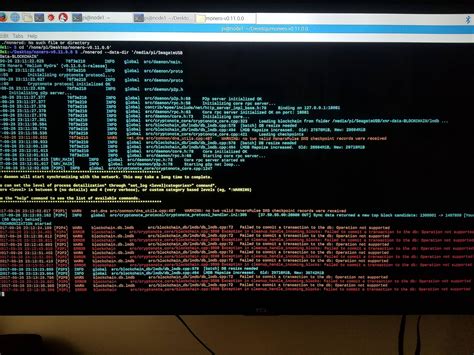 Monerod Error Failed To Commit A Transaction To The Db Operation Not Supported Monero Stack