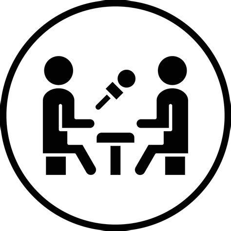 Interview Vector Icon Design 22802567 Vector Art At Vecteezy