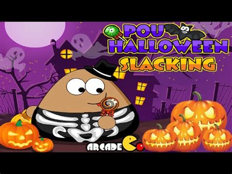 Pou Halloween Slacking Walkthrough Youtube