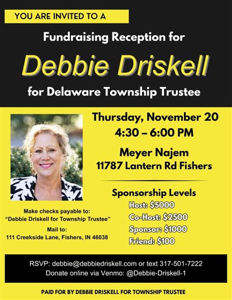 Debbie Driskell For Trustee Fundraiser Hamiltoncountygop