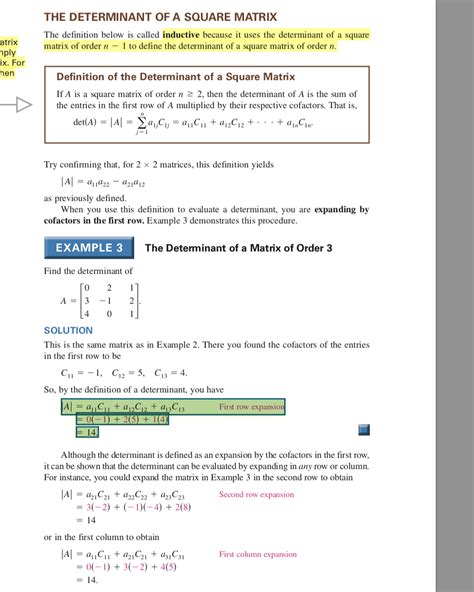 Linear Algebra Determinant Of A Matrix Why Is It Called An Expansion