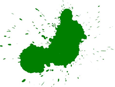 Green Splatter Paint