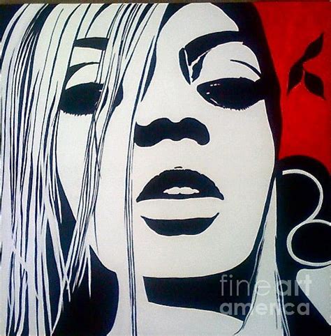 Beyonce Stencil Art