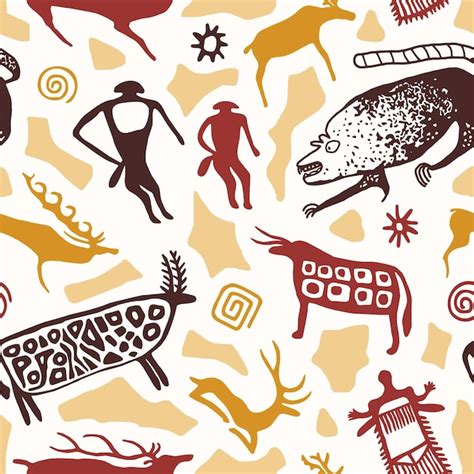 Ancient Cave Pattern Vectors And Illustrations For Free Download Freepik