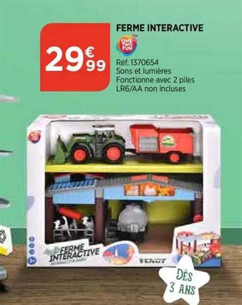 Promo Ferme Interactive One Two Fun Chez Atac Icatalogue Fr