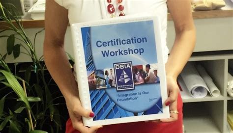Dbia Certification Workshop Completed