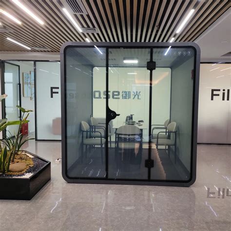 Potable Small Soundproof Booth Single Person Telephone Phone Booth Privacy Cabin Public Office