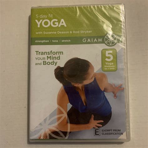 Sealed Gaiam 5 Day Fit Yoga Transform Your Mind And Body Dvd 200
