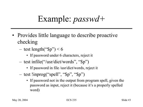 Ppt Proactive Password Checking Powerpoint Presentation Free