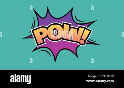 Animation Of Comic 5 Options Text Over Multiple Comic Speech Bubbles With Comic Sound Effects