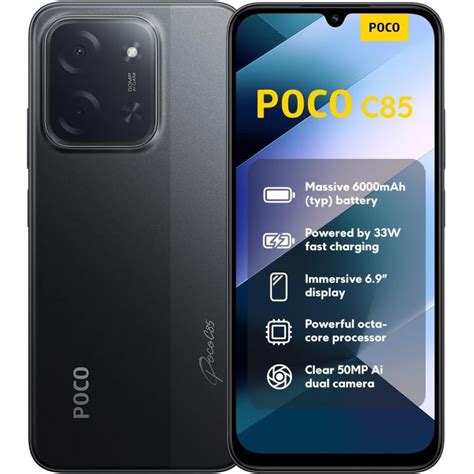 Xiaomi Poco C85 128gb 6gb Ram Black Mlgroupbg