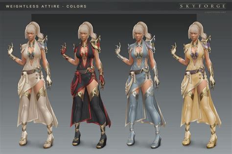 Artstation Skyforge Weightless Attire Concept Art Character