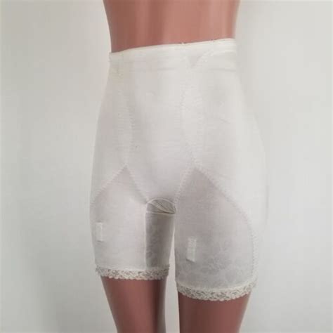 Vintage Sears Thigh Girdle Panty Shaper High Compression Shorts Sz