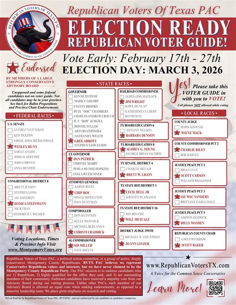 District 8 Voter Guide Republican Voters Of Texas Pac Facebook