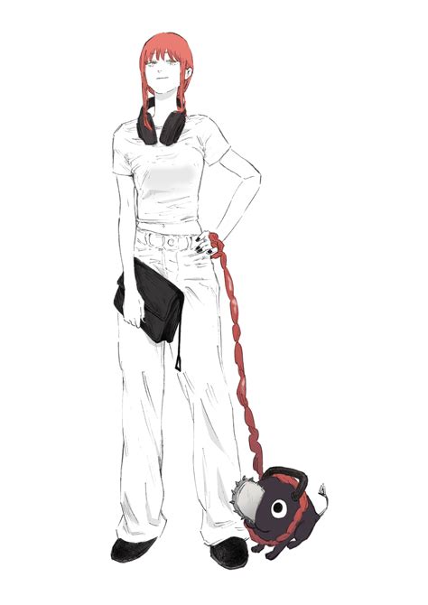 Senaka Look Makima Chainsaw Man Pochita Chainsaw Man Chainsaw