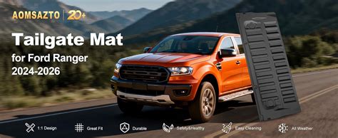 Aomsazto Tailgate Mat Compatible With 2024 2025 2026 Ford