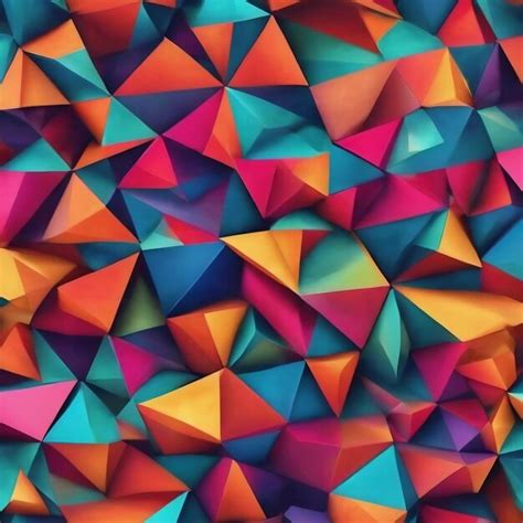 Premium Photo Polygonal Design Triangular Design Wallpaper