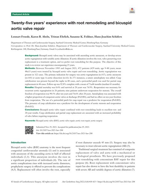 Pdf Twenty Five Years Experience With Root Remodeling And Bicuspid