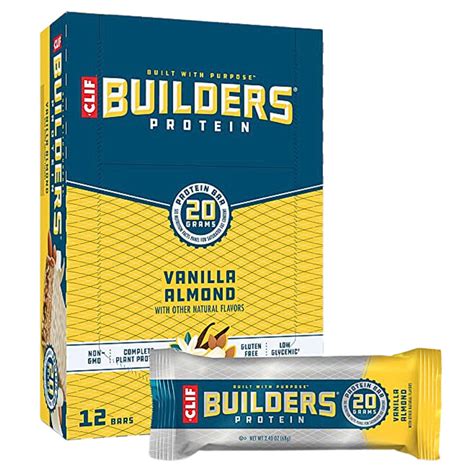 Clif Builders Vanilla Almond Protein Bar 68g Canteen Canada