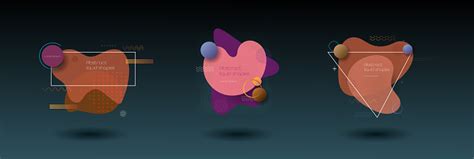 현대 추상적인 벡터 유체 액체 모양 디자인 배너 세트입니다 로고 기치 서식 파일을 위한 현대 벡터 그래픽 디자인 0명에 대한 스톡 벡터 아트 및 기타 이미지 Istock