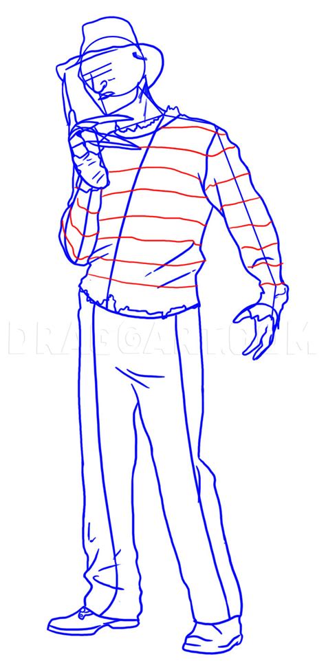 How To Draw Freddy Krueger Drawing Step By Step By Dawn Dragoart