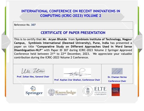 Aryan Bhutada On Linkedin Hello Everyone I Am Happy To Announce That My Research Paper On