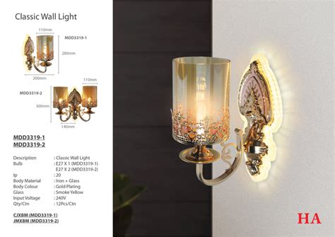 Classical Wall Light Jtl Lighting