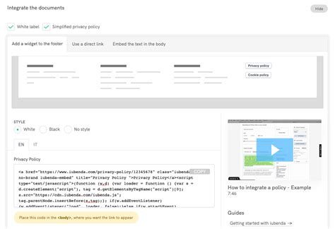 How To Integrate Iubendas Privacy Policy On Shopify Iubenda Help