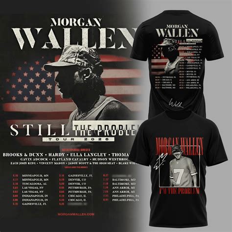 Morgan Wallen Still The Problem Tour 2026 T Shirt Morgan Wallen Tour
