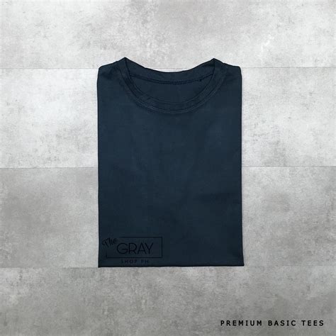 Premium Basic Tees Plain Tees T Shirts The Gray Shop Ph Shopee