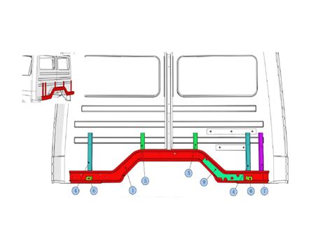 Beiben Lower Rear Enclosure Assembly