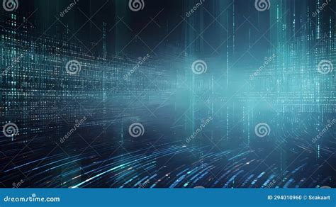 abstract digital background with binary code and ai algorithms stock