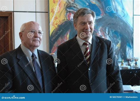 Michail Gorbechev Klaus Wowereit Editorial Photo Image Of Meeting