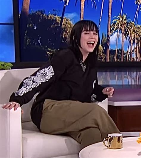 Billie Eilish On The Ellen Show Billie Billie Eilish The Ellen Show