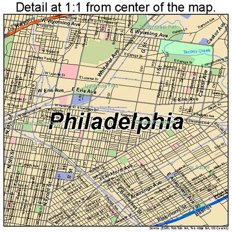 Philadelphia Pennsylvania Street Map 4260000