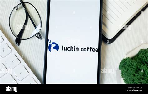 New York Usa 11 June 2024 Luckin Coffee Logo On Phone Screen