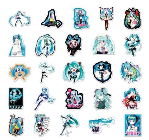 Waifu Anime Flake Sticker Pack 50 Unique Diecut Designs Modes4u