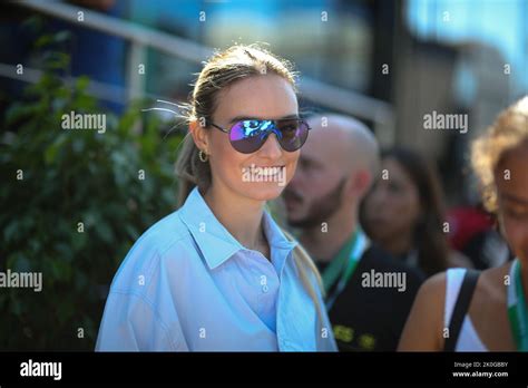Elena Berri Girlfriend Of Esteban Ocon Alpine F1 Team During The Italian Gp 8 11 September