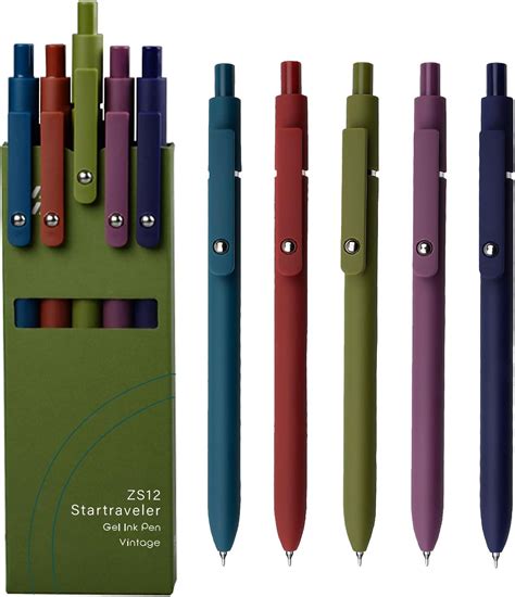 Yoxmjdb Gel Pens 5 Pcs 05mm Fine Point Smooth Writing Pens Cute Pens