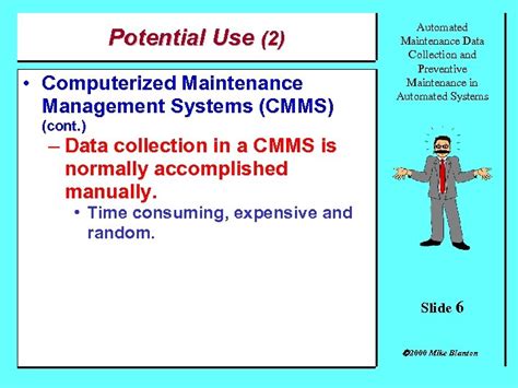 Automated Maintenance Data Collection Preventive