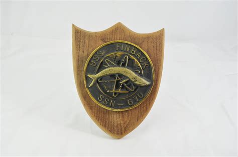 Uss Finback Ssn 670 Sturgeon Class Attack Submarine Plaque Sally
