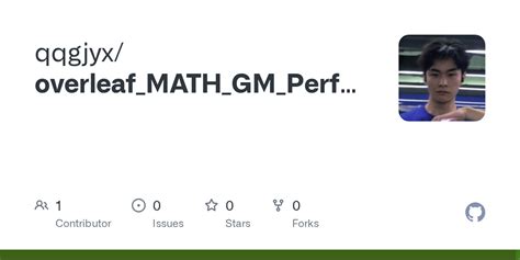 Github Qqgjyxoverleafmathgmperfusionmodel2
