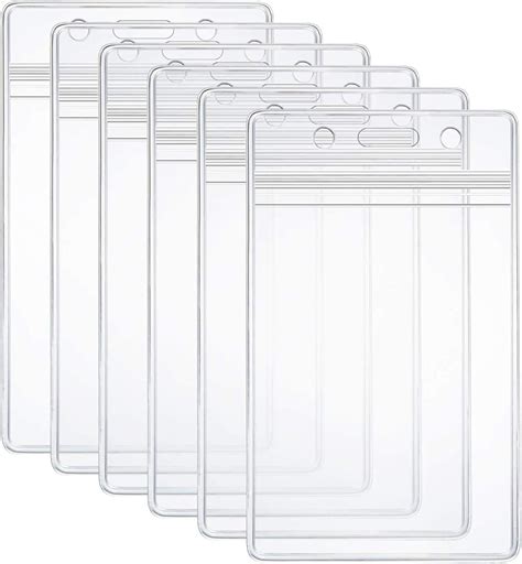 Id Card Badge Holder Vertical Clear Pvc Card Holder Ubuy India