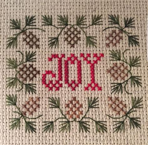 Joy Cross Stitch Pattern